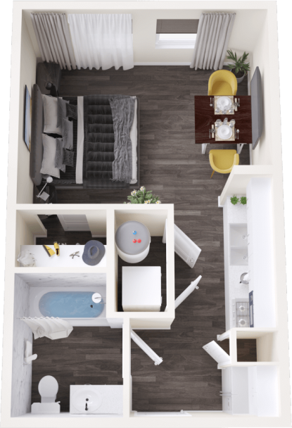 Long-Term Rental Housing Floorplans in Jackson Hole | Sagebrush Apartments